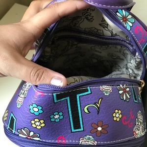 Bags | Purple Backpack With Skull Detail | Poshmark